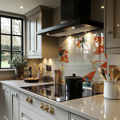 Autumn Geometric Splash Back designer style