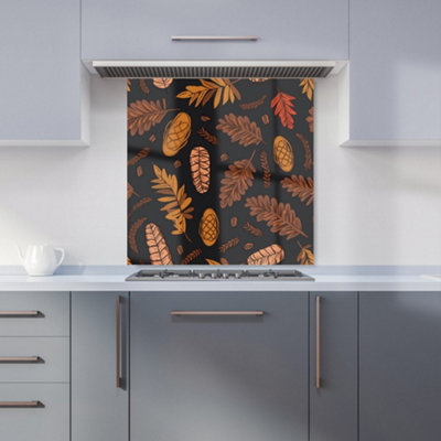Autumn Leaves And Pinecones Kitchen Splashback | DIY at B&Q