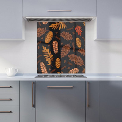 Autumn Leaves And Pinecones Kitchen Splashback | DIY at B&Q