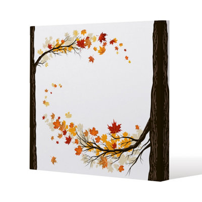 Autumn Trees (Canvas Print) / 77 x 77 x 4cm