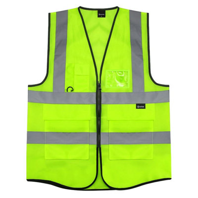 Avartek Hi Visibility Custom Safety Work Vest for Men / Women with ...