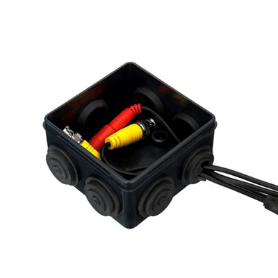 AVARTEK IP55 Waterproof Black Surface Junction Box (85x85x50mm)