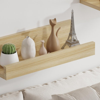 AVC Designs Floating Shelf 40cm Pack of 3 Wall Mounted Decorative ...