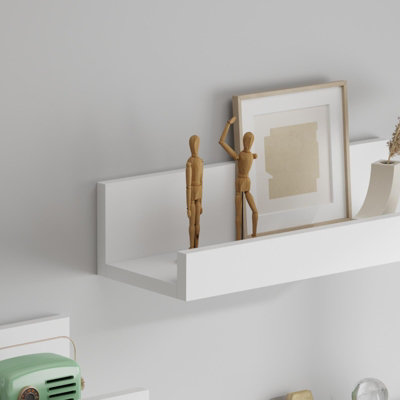 AVC Designs Floating Shelf 40cm Pack of 4 Wall Mounted Decorative ...