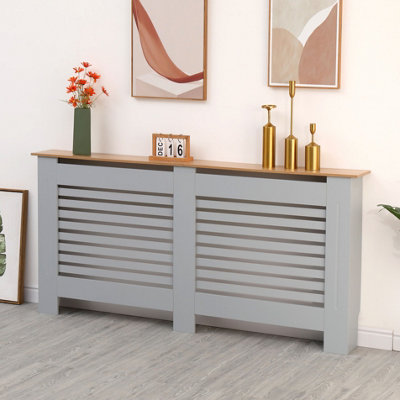 AVC Designs Kensington Radiator Cover Horizontal Cabinet Grey/Oak ...