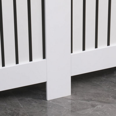 AVC Designs Kensington Radiator Cover Modern MDF Wood White Vertical ...