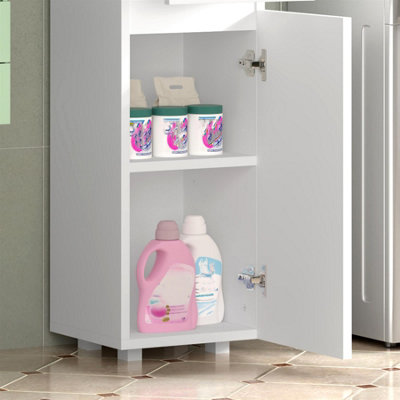 AVC Designs Tall Bathroom Cabinet Slim Narrow Storage Utility Bathroom ...