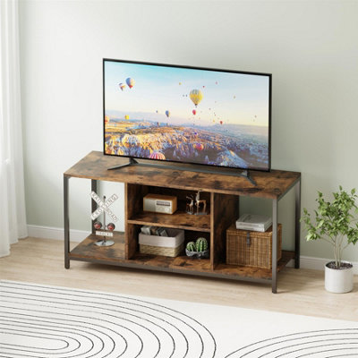 AVC Designs TV Stand TV Console Storage Cabinet Rustic Brown For Living ...
