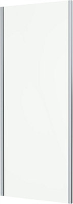 Aveli 1100 x 800mm Sliding Shower Door & Side Panel Enclosure 6mm Glass ...