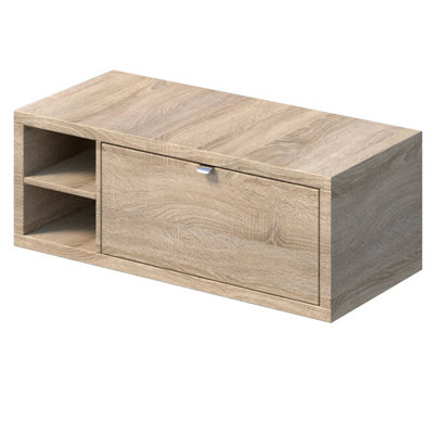 Aveli 1100mm Countertop Bathroom Vanity Unit Fluted Basin Sink Wall ...