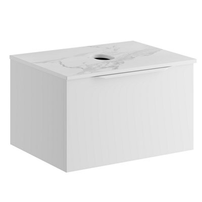 Aveli 600mm Countertop Bathroom Vanity Unit Basin Wall Hung Furniture ...