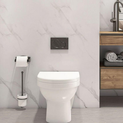 Aveli Starline Matt Carrara Marble Bathroom Wall Panel 2400 x 1000mm