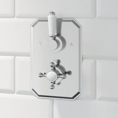 Aveli Traditional Concealed Shower Valve Thermostatic Lever/Cross ...