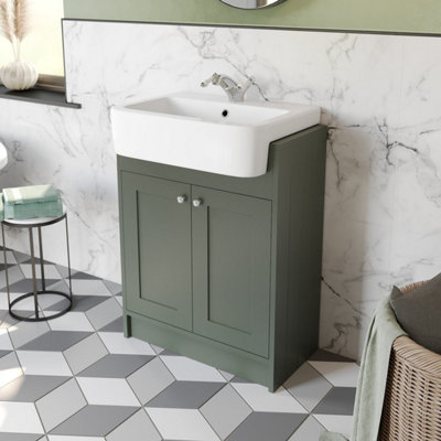 Aveli Traditional Vanity Basin Unit & Toilet Combination Unit Bathroom ...