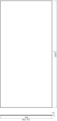 Aveli Walk In Wet Room Shower Screen Frameless 8mm Fluted Glass Brushed ...