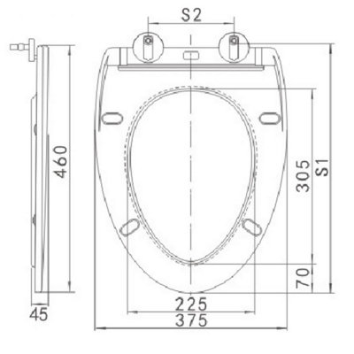 Aveli Wall Hung Rimless Toilet Pan Soft Close Seat Gloss White Bathroom ...