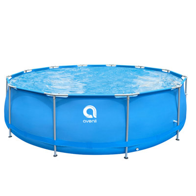 Avenli 15ft x 48" Round Above Ground Swimming Pool, Pump & Accessories ...