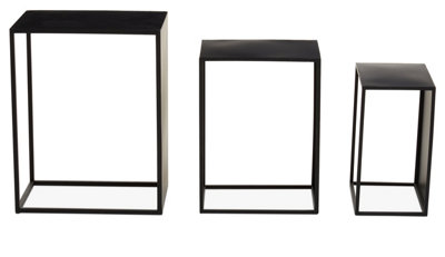 Avento Set Of Three Rectangular Nesting Tables