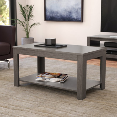 AVF 90cm x 50cm Calibre Coffee Table - Grey Oak
