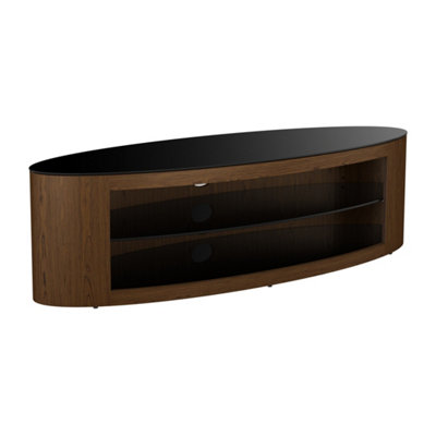 AVF Affinity Buckingham 1.4m Oval TV Stand, for TVs up to 65" - Walnut