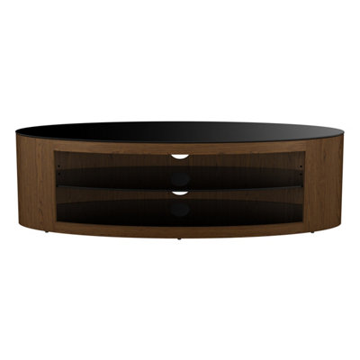 AVF Affinity Buckingham 1.4m Oval TV Stand, for TVs up to 65" - Walnut