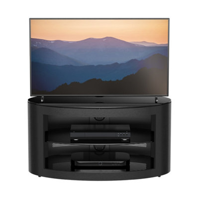 AVF Affinity Buckingham 80cm Oval TV Stand, for TVs up to 40" - Black
