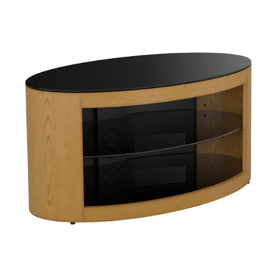 AVF Affinity Buckingham 80cm Oval TV Stand, for TVs up to 40" - Oak