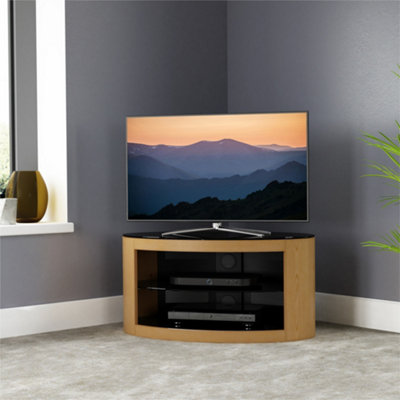 AVF Affinity Buckingham 80cm Oval TV Stand, for TVs up to 40" - Oak