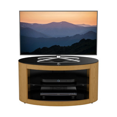 AVF Affinity Buckingham 80cm Oval TV Stand, for TVs up to 40" - Oak
