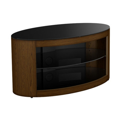 AVF Affinity Buckingham 80cm Oval TV Stand, for TVs up to 40" - Walnut