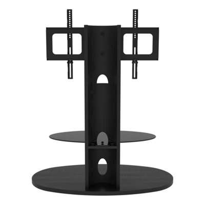AVF Affinity Chepstow 93cm Oval TV Stand, for TVs 32-65" - Black