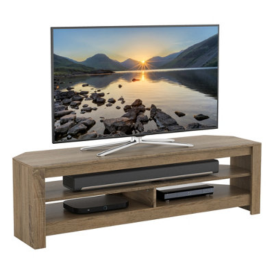 AVF Calibre 1.4m TV Stand, for TVs up to 65" - Rustic Sawn Oak