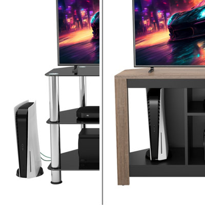 AVF Calibre Alto 120cm TV Stand with Vertical Storage for TVs up to 60 ...