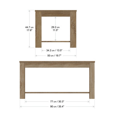 AVF Calibre Coffee Table - Rustic Sawn Oak | DIY at B&Q