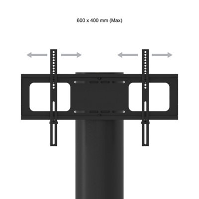 AVF Chepstow Wooden Column TV Stand, for TVs 32-65" - Black
