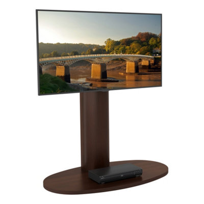 AVF Chepstow Wooden Column TV Stand for TVs 32-65 inch Walnut