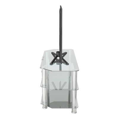 AVF Classic 1m Glass Corner TV Stand with Cable Management for TVs up ...