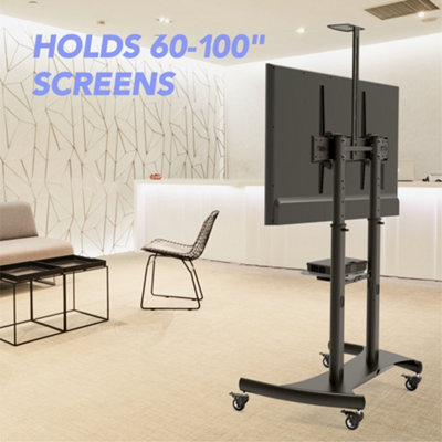 AVF Height Adjustable Mobile TV Cart, for TVs 60-100"