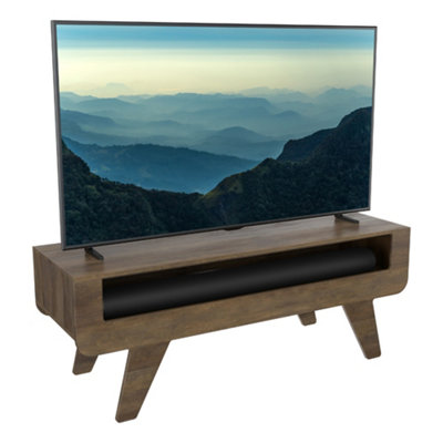 Buy AVF Horton 1.2m Tapered Leg Stand Dark Wood at B&Q