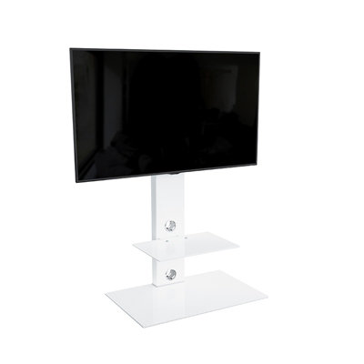 AVF Lesina 70cm Pedestal TV Stand, for TVs 32-65" - Satin White
