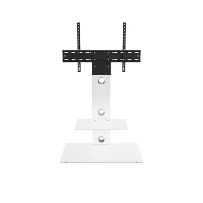 AVF Lesina 70cm Pedestal TV Stand, for TVs 32-65" - Satin White