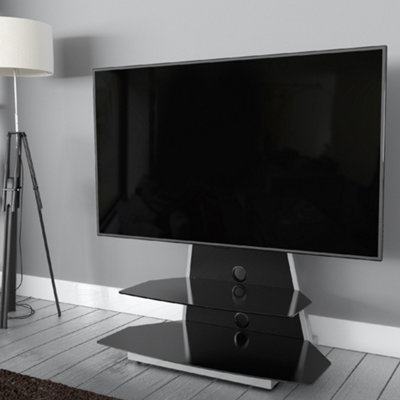 AVF Options STKL900A Stack TV Stand For Up To 90" TVs - Black | DIY at B&Q