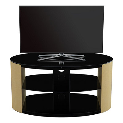AVF Reed 80cm Oval TV Stand, for TVs up to 40" - Oak