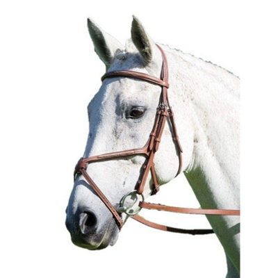 Buy Avignon Grackle Leather Horse Bridle Havana (Pony) | DIY at B&Q