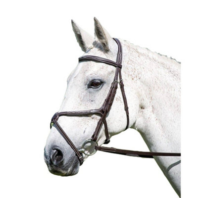 Avignon Grackle Leather Horse Bridle Oak Brown (Pony)