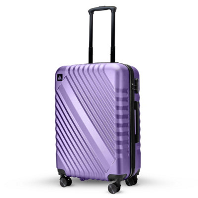 AVIO Purple Glide 55cm Cabin Suitcase Lightweight Carry On Airline ...