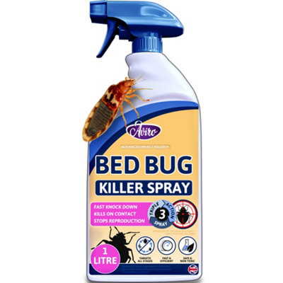 Aviro Bed Bug Killer - Bed Bug Treatment Spray Approved For Use On Hard ...