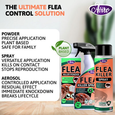 AVIRO FLEA POWDER - PET-FRIENDLY CARPET FLEA TREATMENT APPROVED FOR USE ...