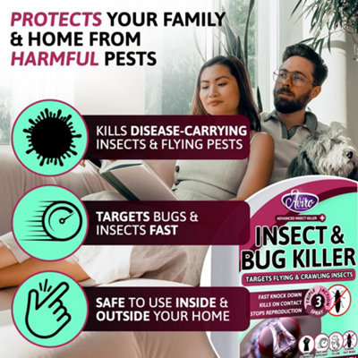 Aviro Insect & Bug Killer Spray - Targets Flying & Crawling Insects ...