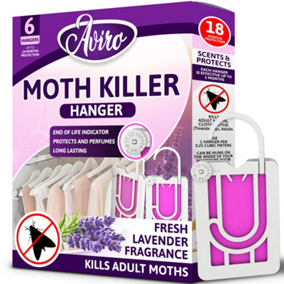 Aviro Moth Killer - Hanging Moth Repellent with Natural Lavender Scent ...